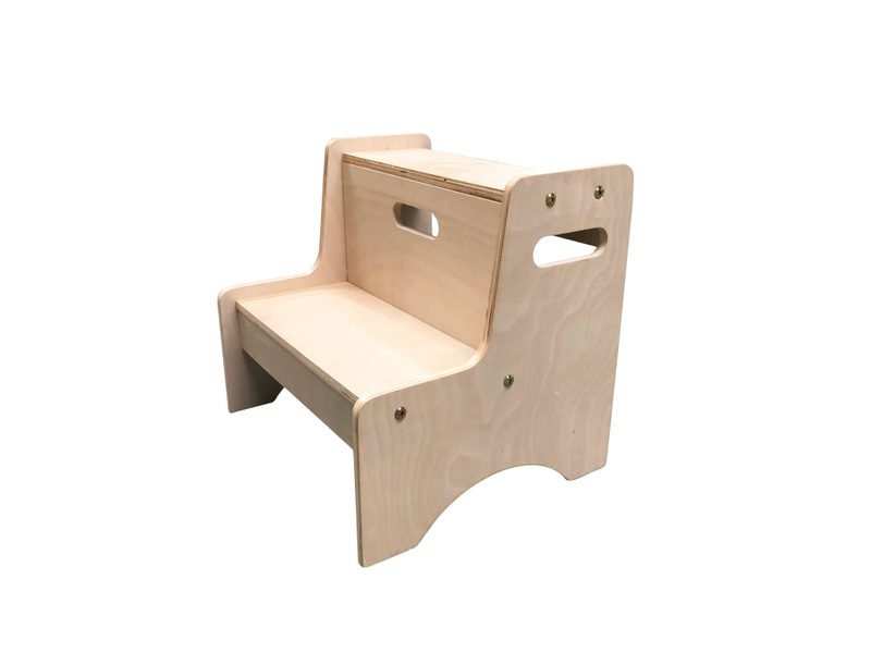 Wooden Toddler Step Stool with Handles for Kids from China manufacturer ...